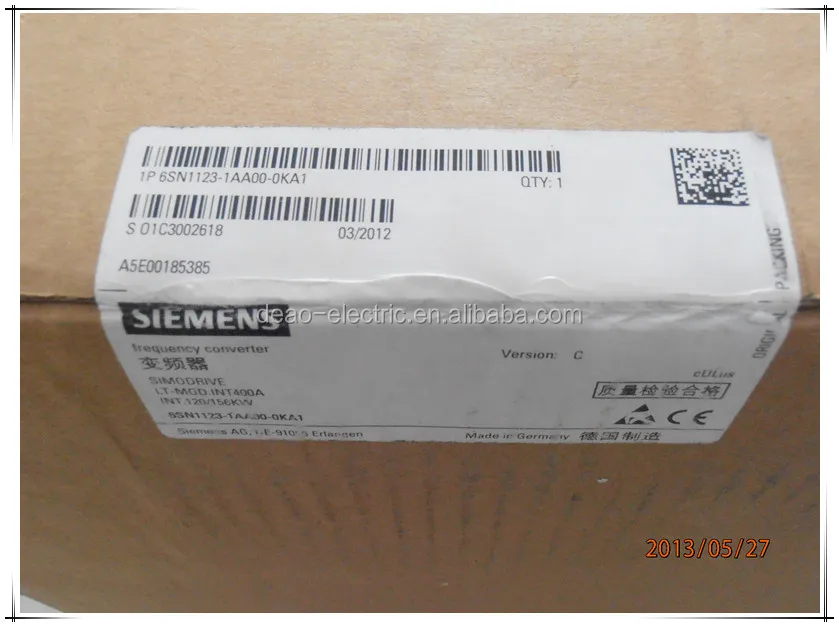 ซีเมนส์ Simodrive 611โมดูลพลังงาน1 Axi มอเตอร์ระบายความร้อนภายในจัด ...