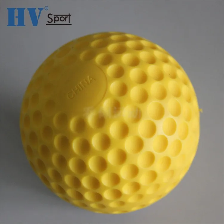 9''yellow Dimple Training Pitching Machine Baseball Ball - Buy Baseball ...