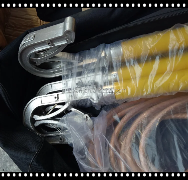 110kv Portable Earth Device With 35mm2 Cable 2m Fiberglass Rod - Buy ...