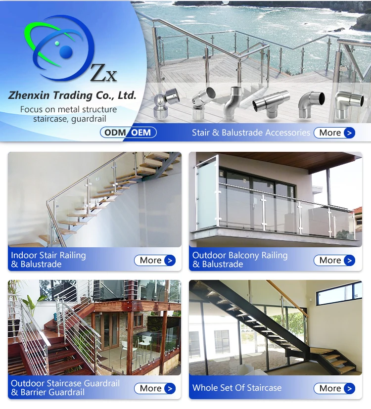 Stainless Steel Handrail Design for Stair Railings & Balconies