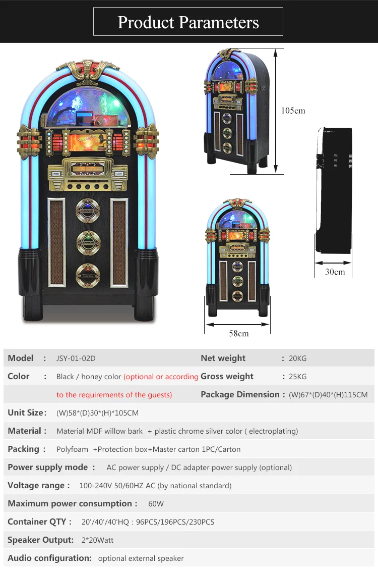 Retro Floor Standing Jukebox With Radio,Usb.sd,Cd Function - Buy ...