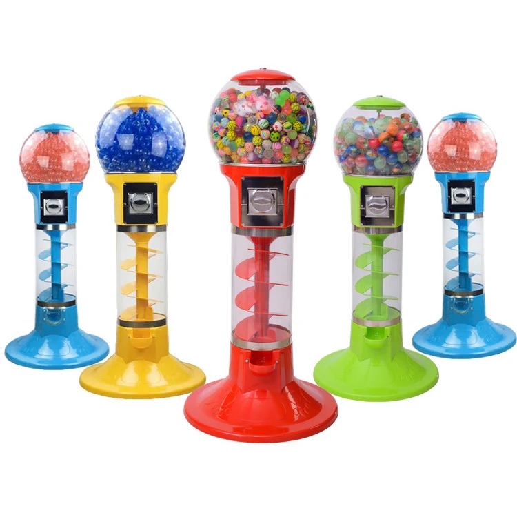High Quality Spiral Gumball Capsules Vending Machine With Capsule Toys ...