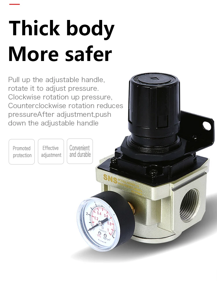 Sns Air Pressure Reducing Valve Air Compressor Pneumatic Air Regulating ...