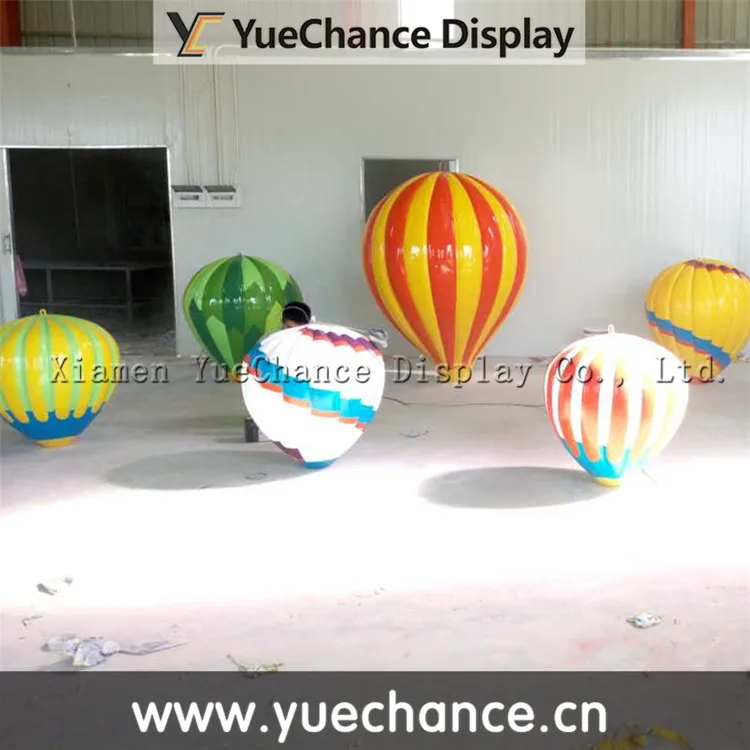 Customized Colorful Fiberglass Hot Air Balloon Props - Buy Fiberglass ...