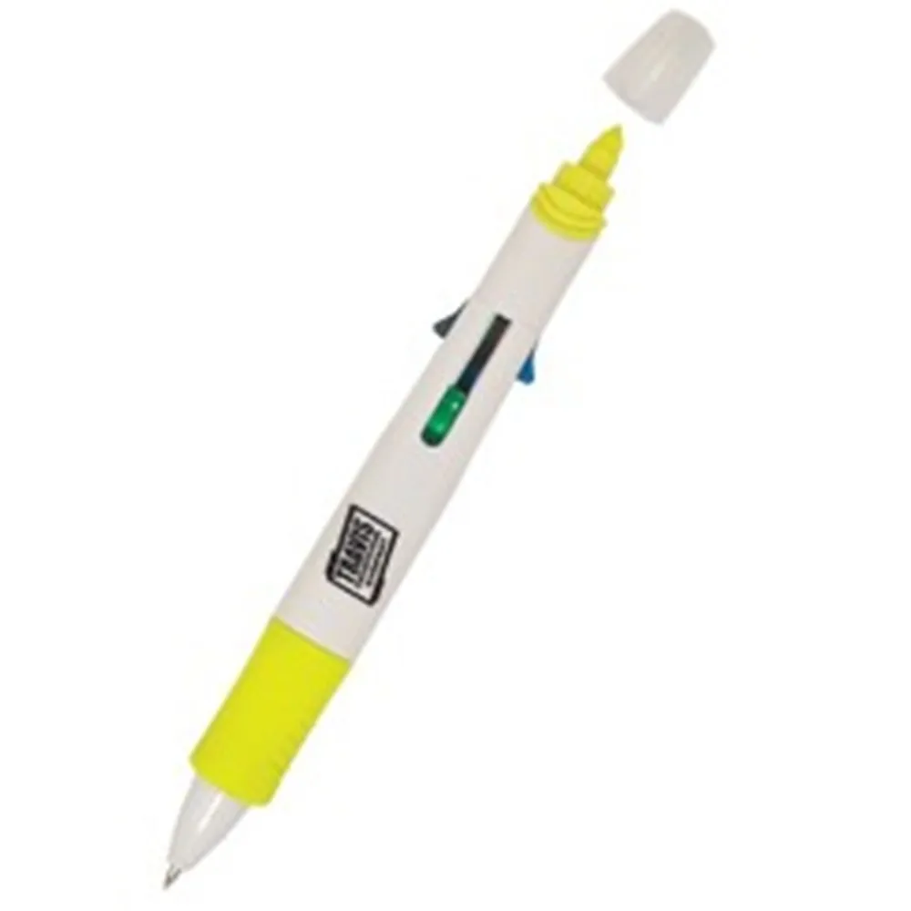 Custom Multi-tasker Pen And Highlighter Broad Abs And As Plastic Pen ...