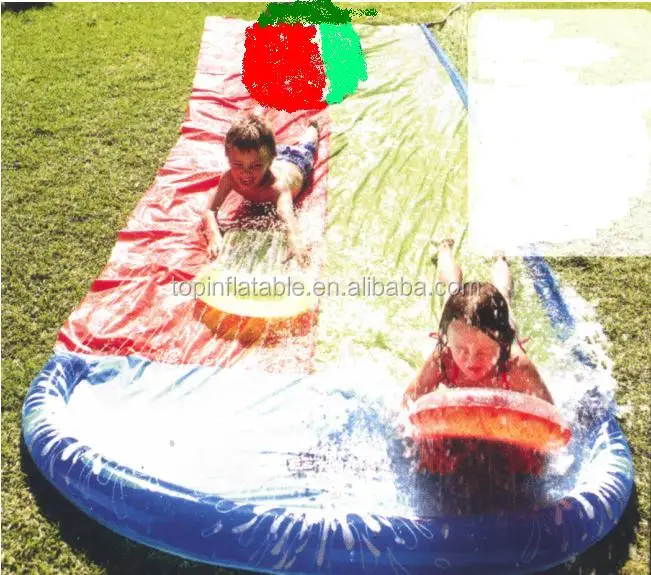 Customized OEM Logo Printing Steep Inflatable Water Slide Kids slip and ...