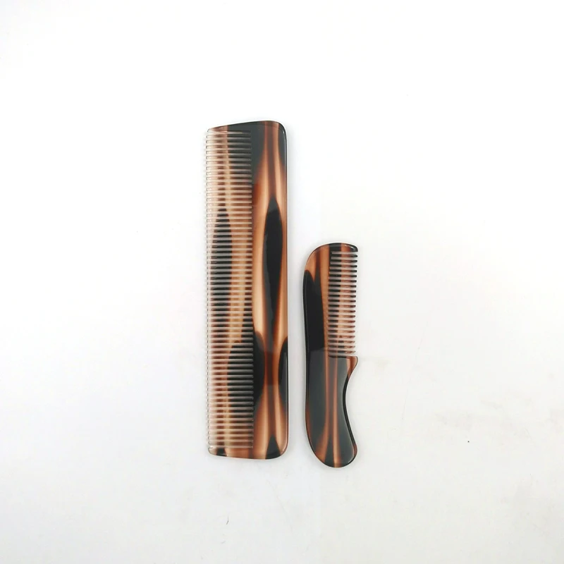 Mens Tortoise Shell Comb - Luxury Acetate Beard Comb