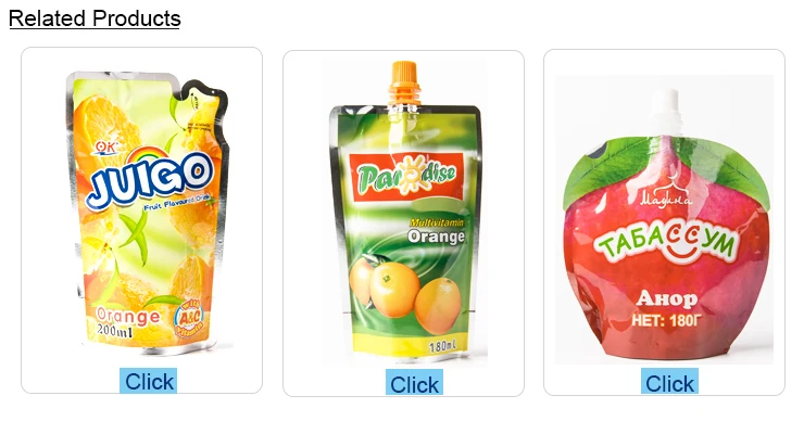 Customized Fruit Juice Bag - Fresh Juice Packaging