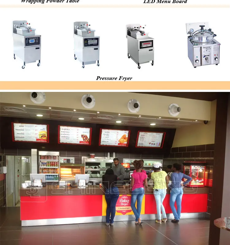 Drive-through Fast Food Restaurant Kitchen Equipment - Buy Fast Food ...