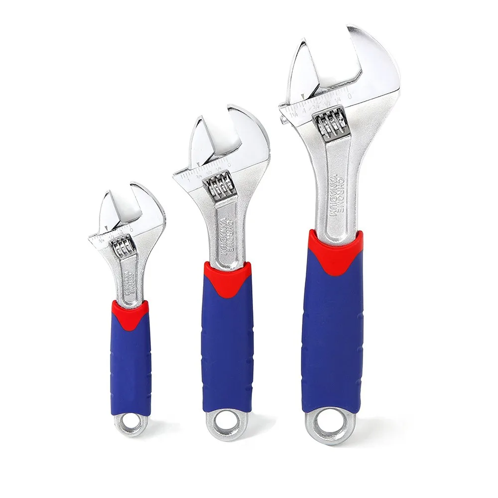 3 Pieces Function Adjustable Wrench Size Set - Buy Adjustable Wrench ...