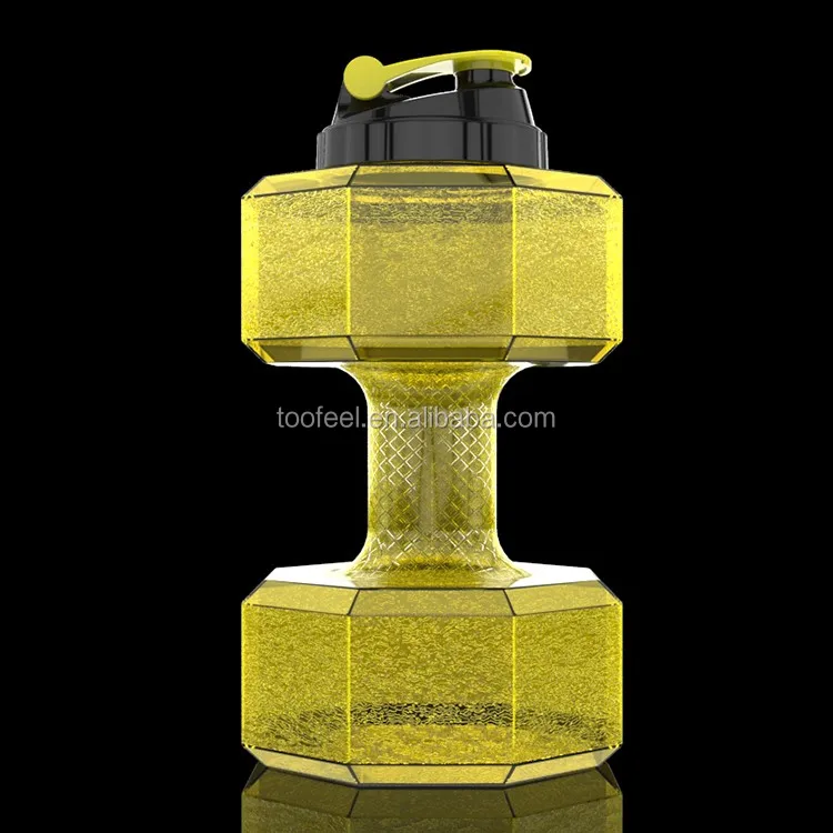 Bodybuilding Supplements - 2.2L Dumbbell Shape Shaker Bottle