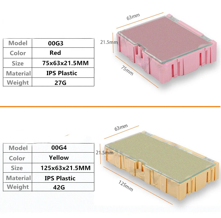 SMD SMT Electronic Storage Box IC Electronic components storage Box ...