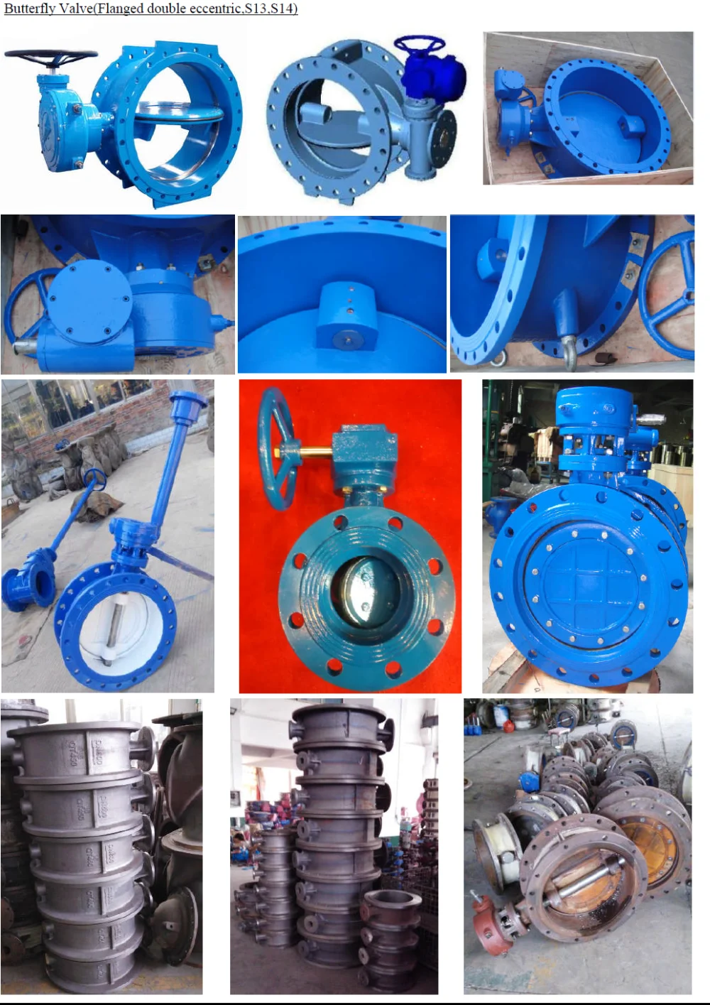 Flange Type Butterfly Valve with Gearbox and Handwheel