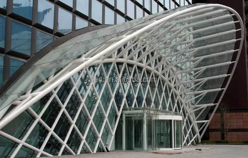 Easy Installation Lightweight Steel Canopy Roof Truss, View canopy roof ...