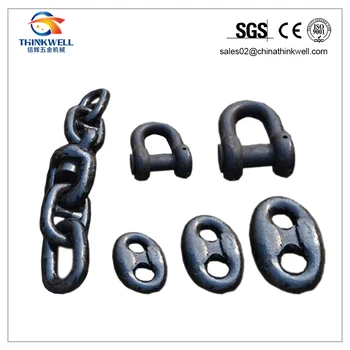 Stud Link Anchor Chains For Marine With Kenter Shackle - Buy Stud Link ...