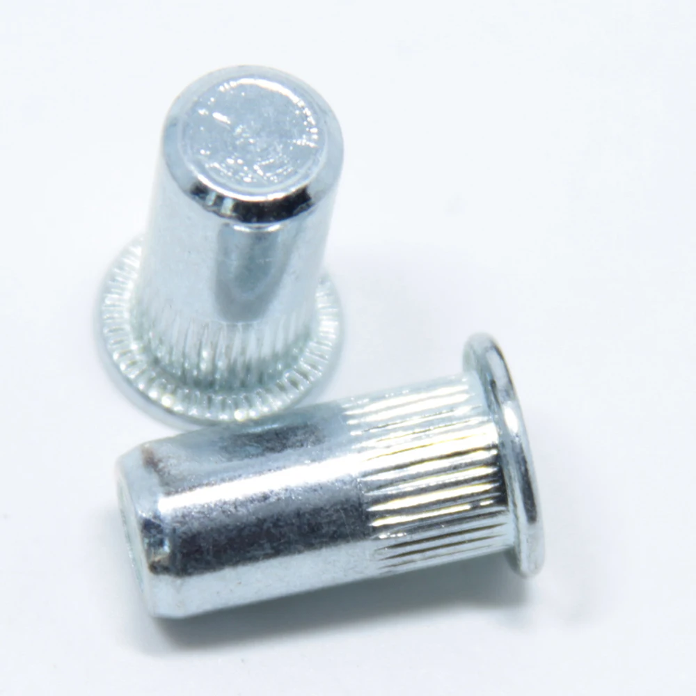 M5 M6 M8 M10 Reduced Flat Head Stainless Steel Knurled Body Open End ...