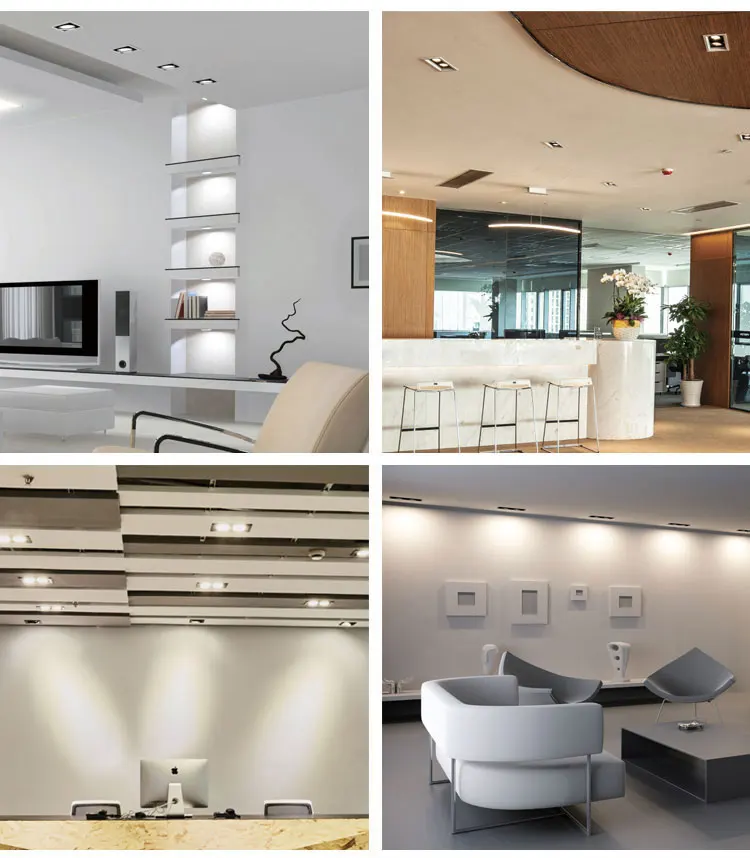 Rectangular Double Heads 25w*2 Office Light Led Recessed Downlight ...