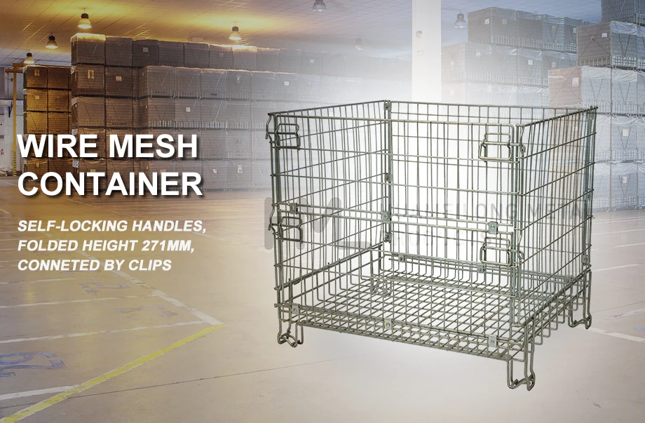 Demountable Stackable Metal Steel Industrial Recycling Storage Pallet ...