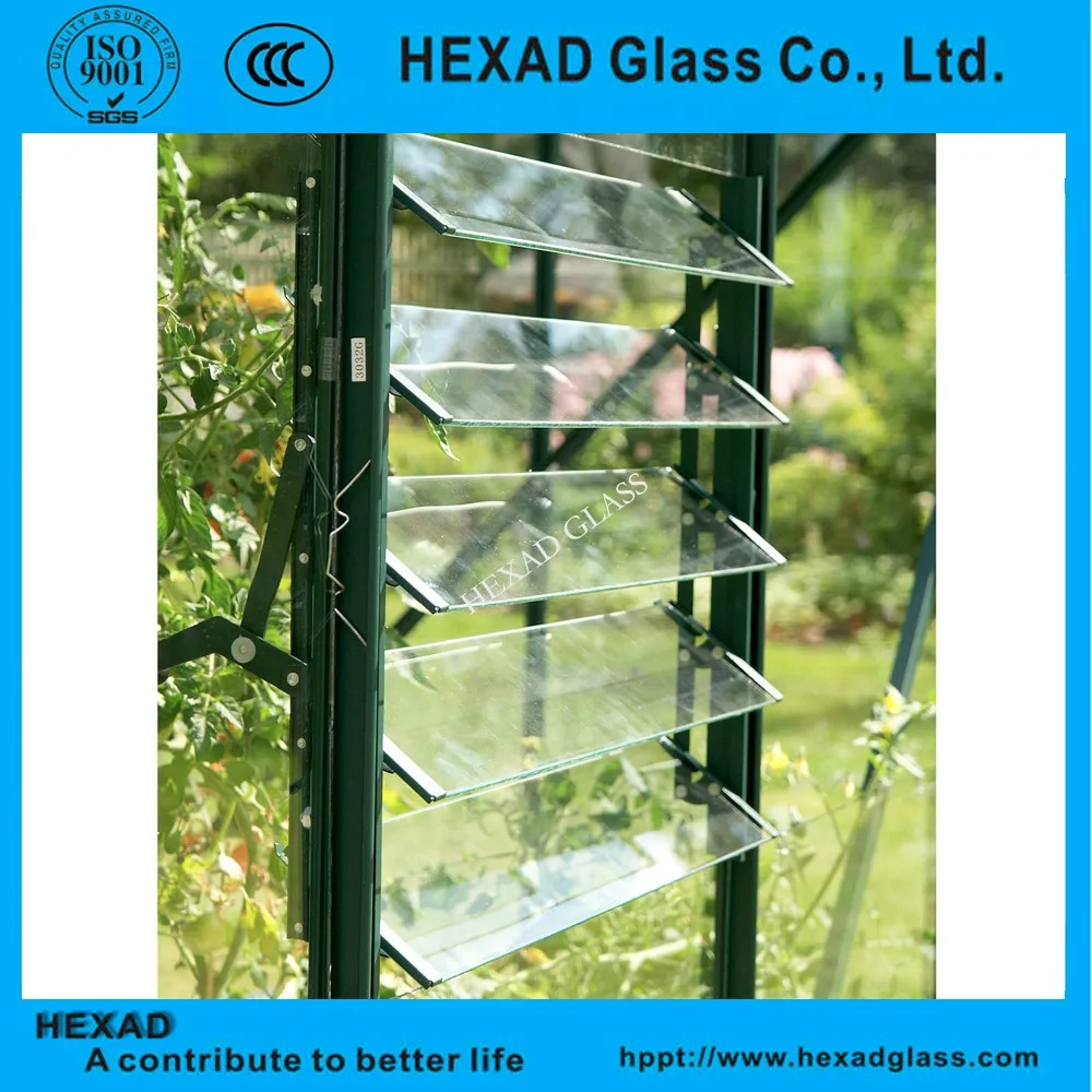 Customized Louver Glass Louver Transparent Glass Louver Embossed Glass ...