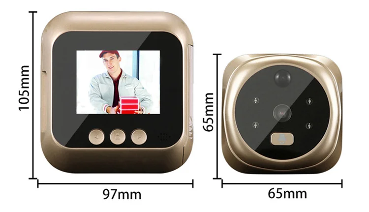 Smart Digital Door Eye Viewer Photo Camera Safety Night Vision Electric ...