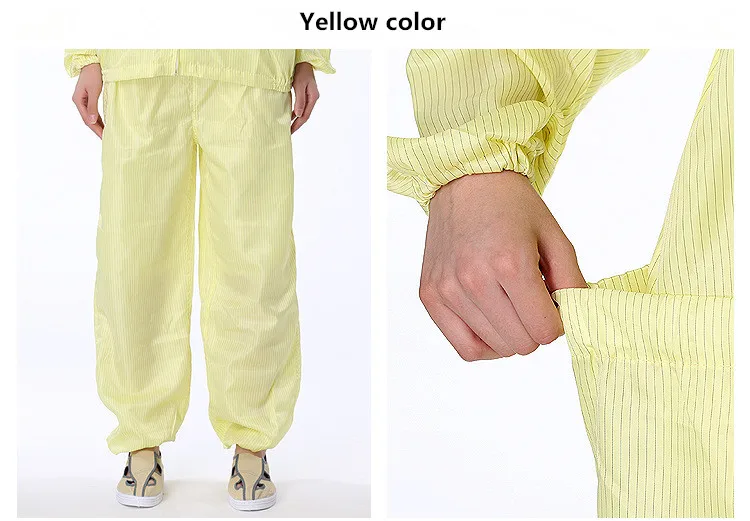 Antistatic Pants Esd Cleanroom Pants Polyester+conductive Pants For ...