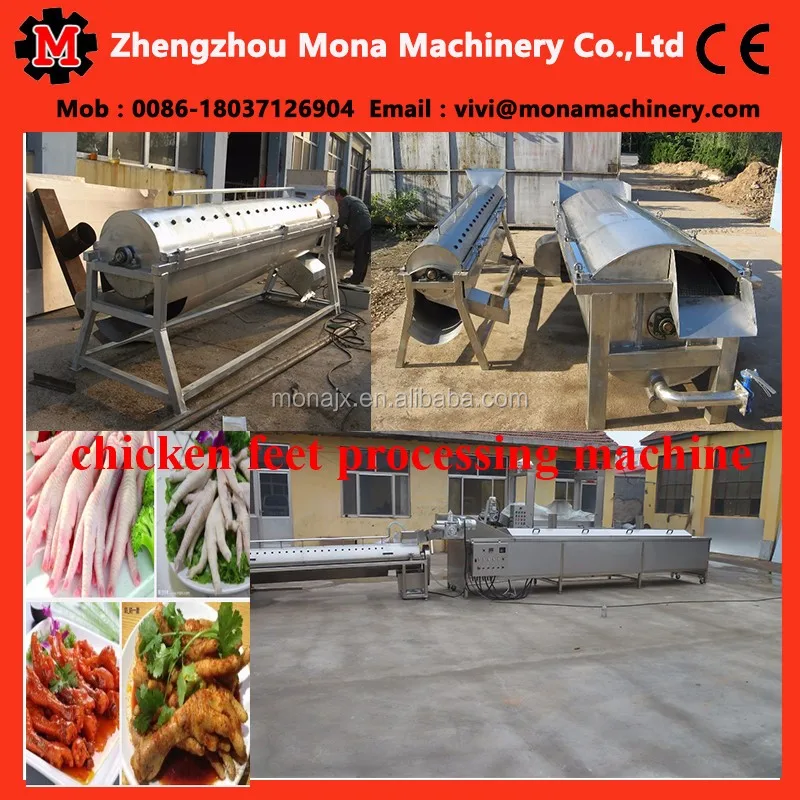Automatic Chicken Feet Processing Machine /chicken Claw Peeling Line ...