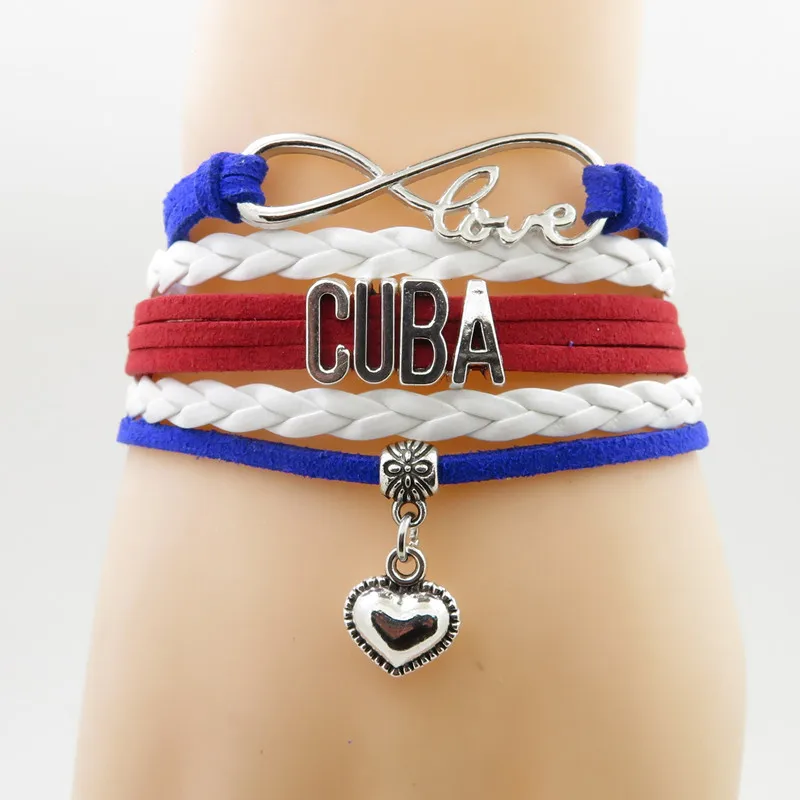 Infinity Love CUBA GUAM GUYANA PANAMA MADAGASCAR BAHRAIN Bracelet