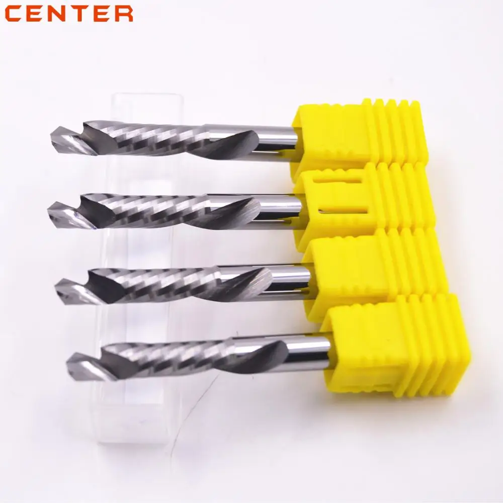 Single Flute Up&down Cut Carbide Compression Wood Cutter End Mills