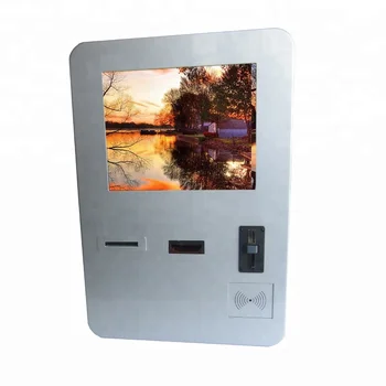 Touch Screen Wall Mounted Ticket Vending Machine Kiosk - Buy Ticket ...