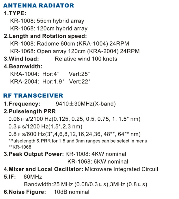 Kr-1008/kr-1068 10-inch Color Lcd Marine Radar/ With Ais Display - Buy ...