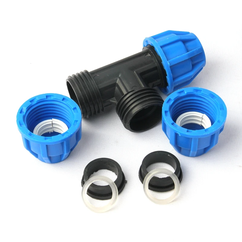 20mm-40mm Pe Tee Connector Agricultural Irrigation System Tube Fittings ...