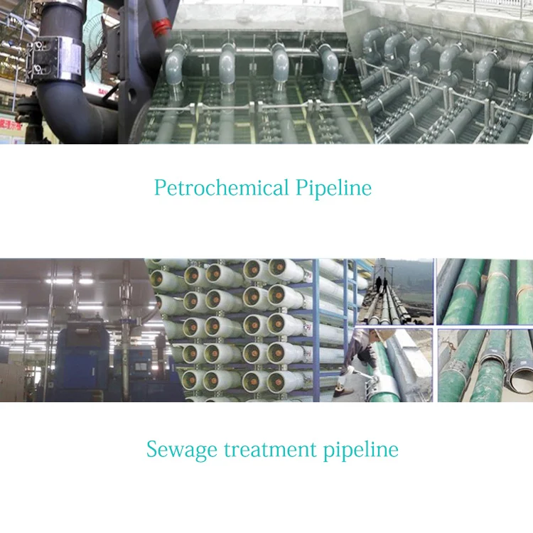 다기능 모든 스테인레스 스틸 Hdpe 파이프 커플 링 누출 수리 클램프 스트레이트 파이프 라인