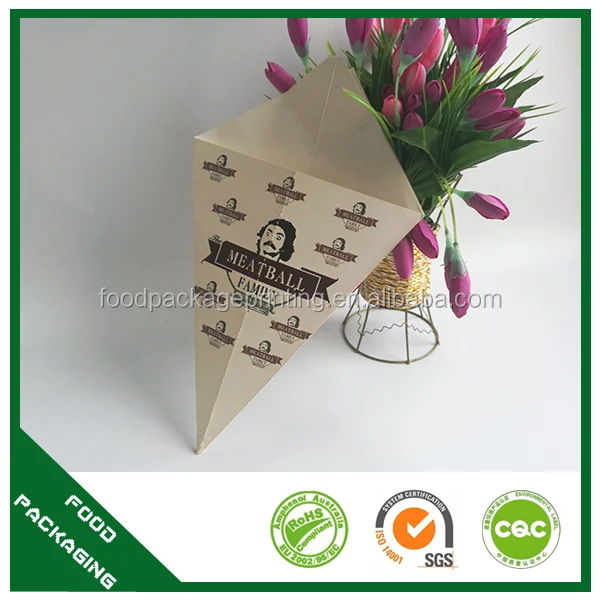 Paper Bubble Waffle Holder Bubble Waffle Packaging Food Grade Coated ...