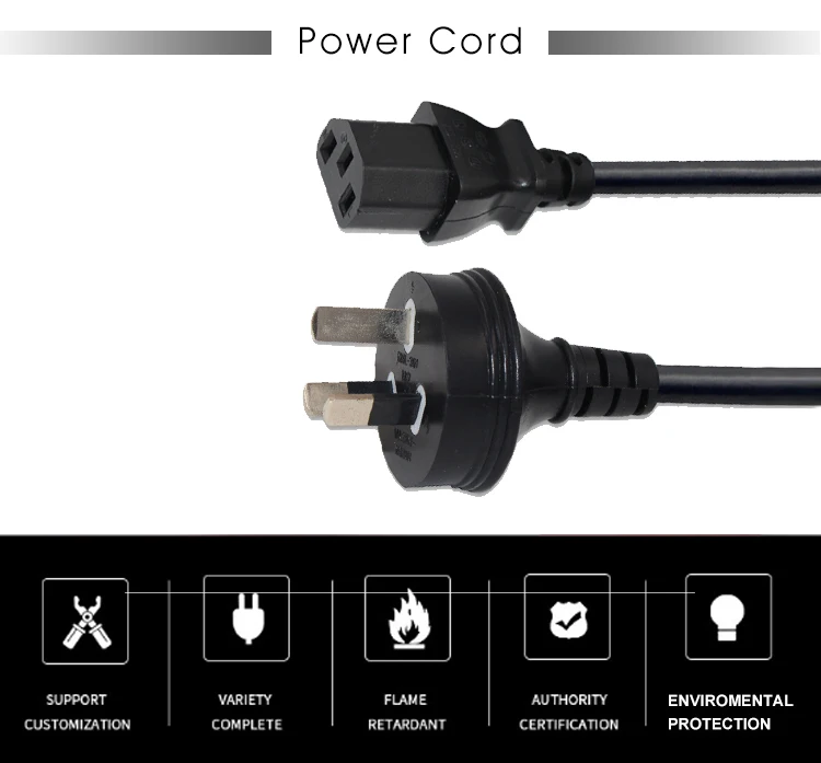 Replacement Electrical Wire Au To C13 Manufacturer Pin Plug 3 ...