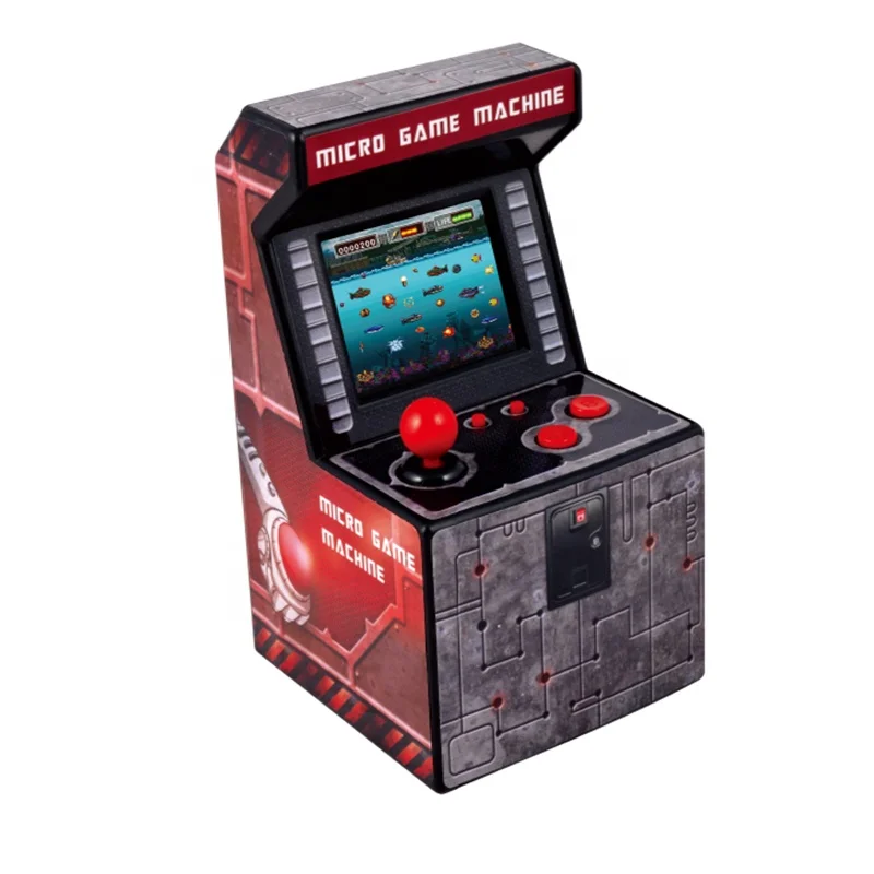 WOLSEN 8 Bit Mini Arcade - 300 Retro Games in 2.5 Inch Console