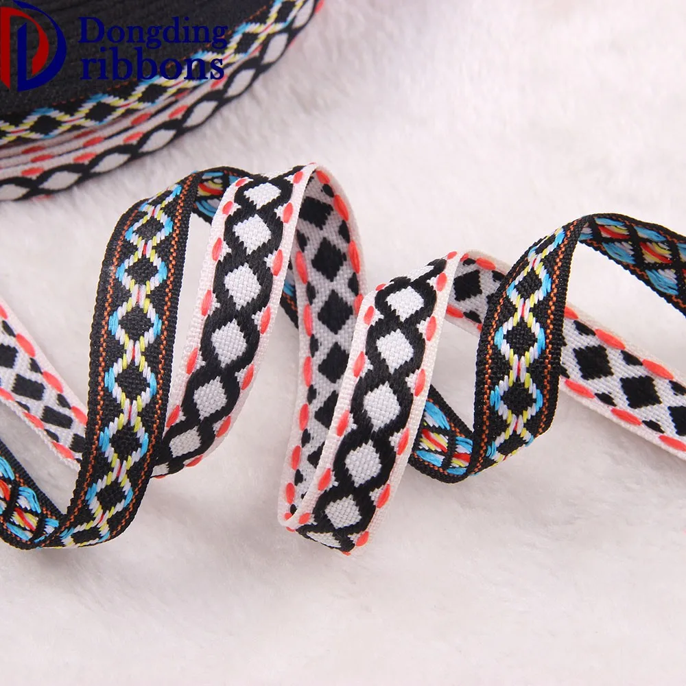 Custom Woven Ribbon,5/8inch Colourful Jacquard Ribbon For Garment - Buy ...