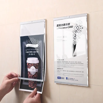 Acrylic Elevator Wall Hanging Sign Holder With Advertising Poster ...