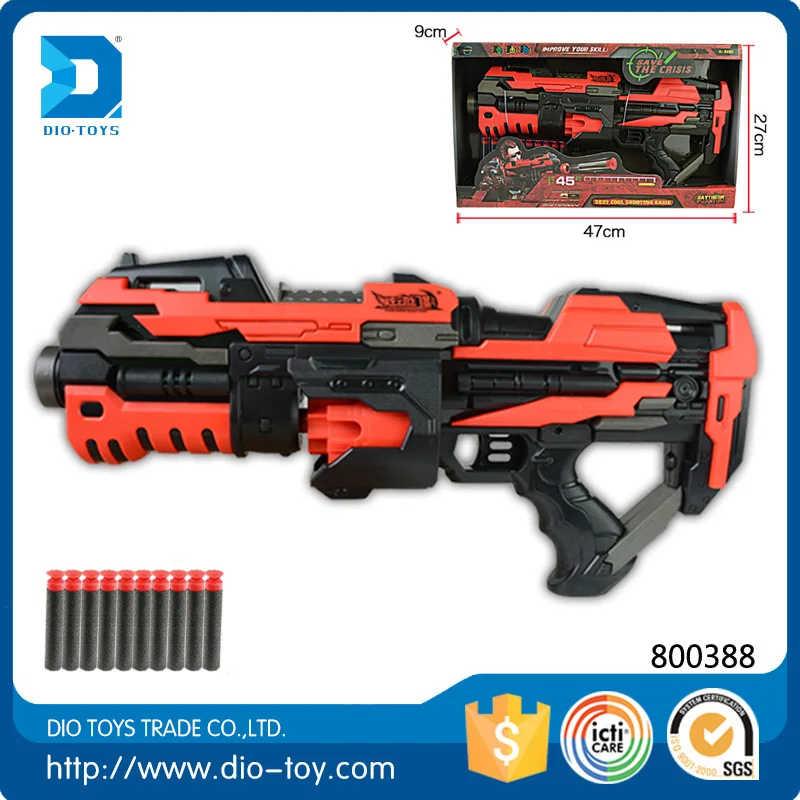 Electric Gun Super Shooting Game Machine Soft Bullet Gun With 20 ...