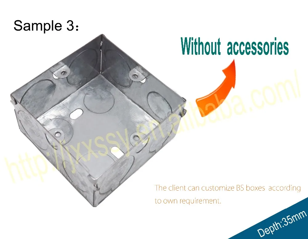 Electrical Junction Box Types 3x3 Iron Box Silver Color Steel Switch ...