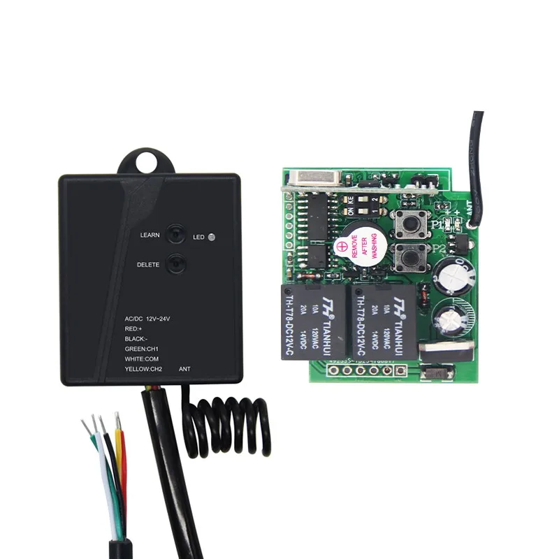 Wireless Rf Remote Control Receiver 2 Channel - Buy Gate 2 Channel ...