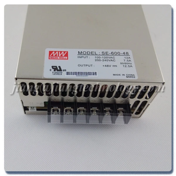 Meanwell 600w 48v 12.5a Smps Circuit Single Output Power Supply Se-600 ...