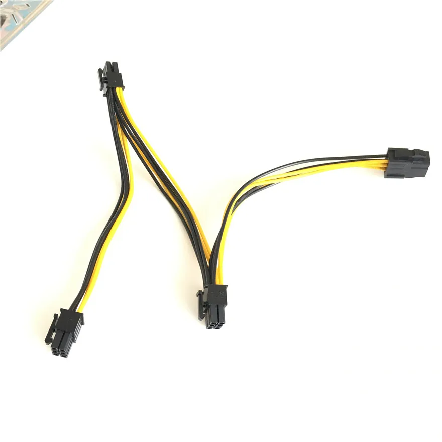 Gpu Molex 6 Pin Pci Express Female To Male 1 To 3 Graphics Video Card ...