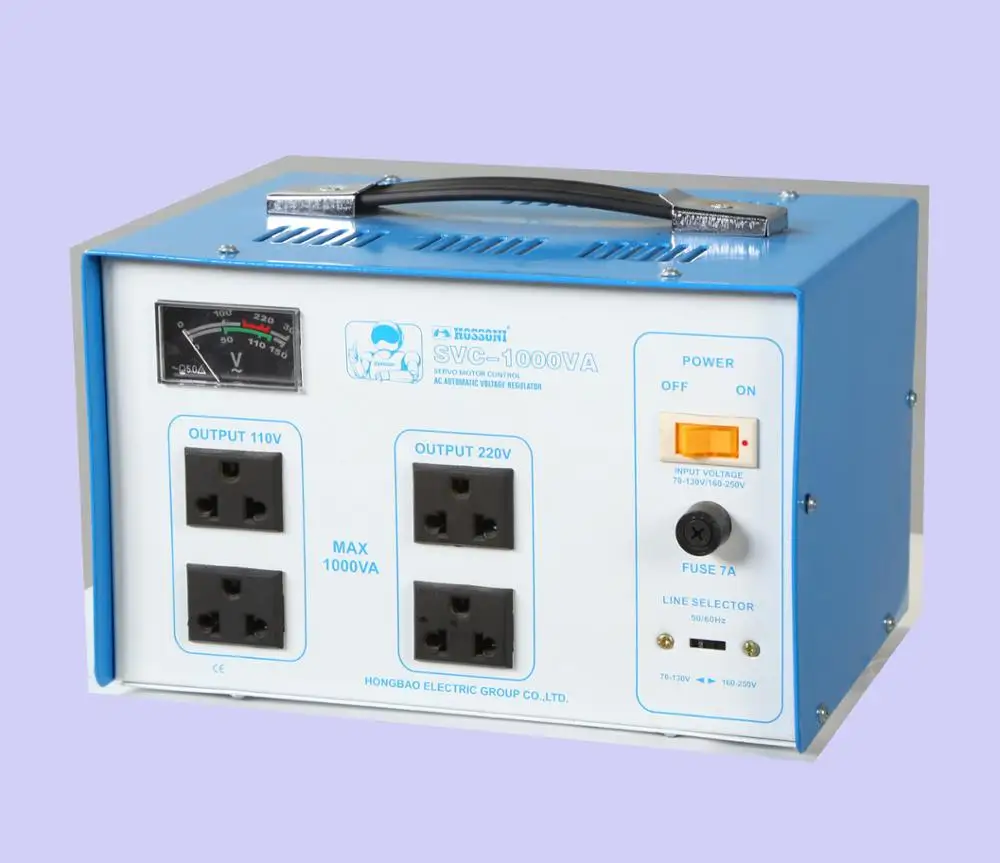 VOLTAGE STABILIZER - SVC-1000VA with CE, Rohs Certificates