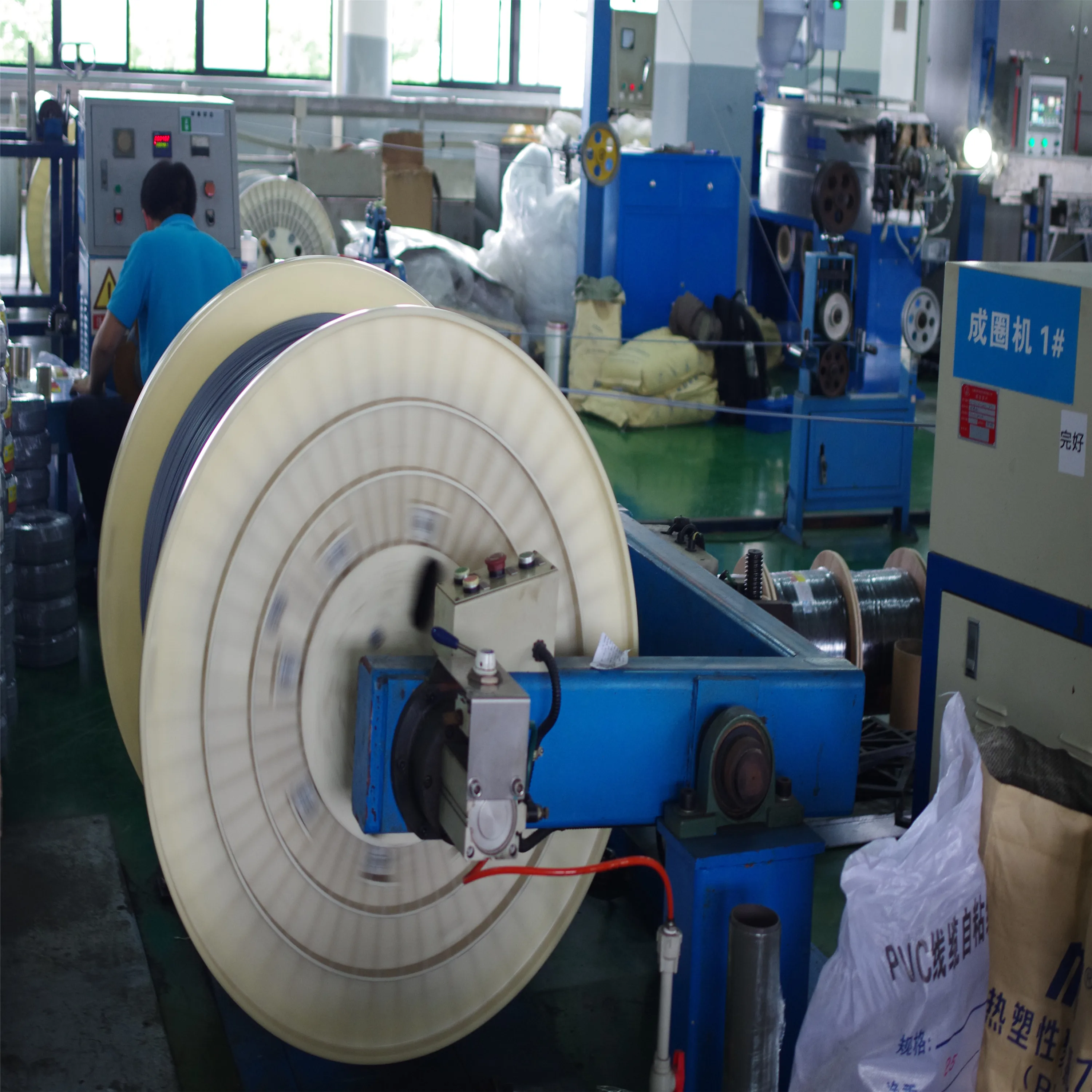 Shanghai SWAN Electric Wire Cable Rewinding Machine Pay off Wire ...