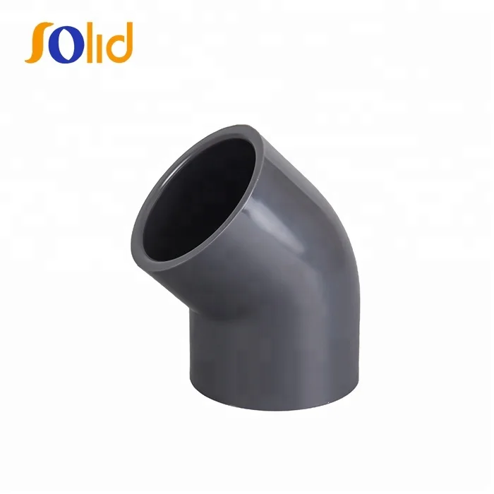 45 Degree Elbow Upvc Pipe Fittings (cement Type) - Buy 3 Inch Pvc Pipe ...