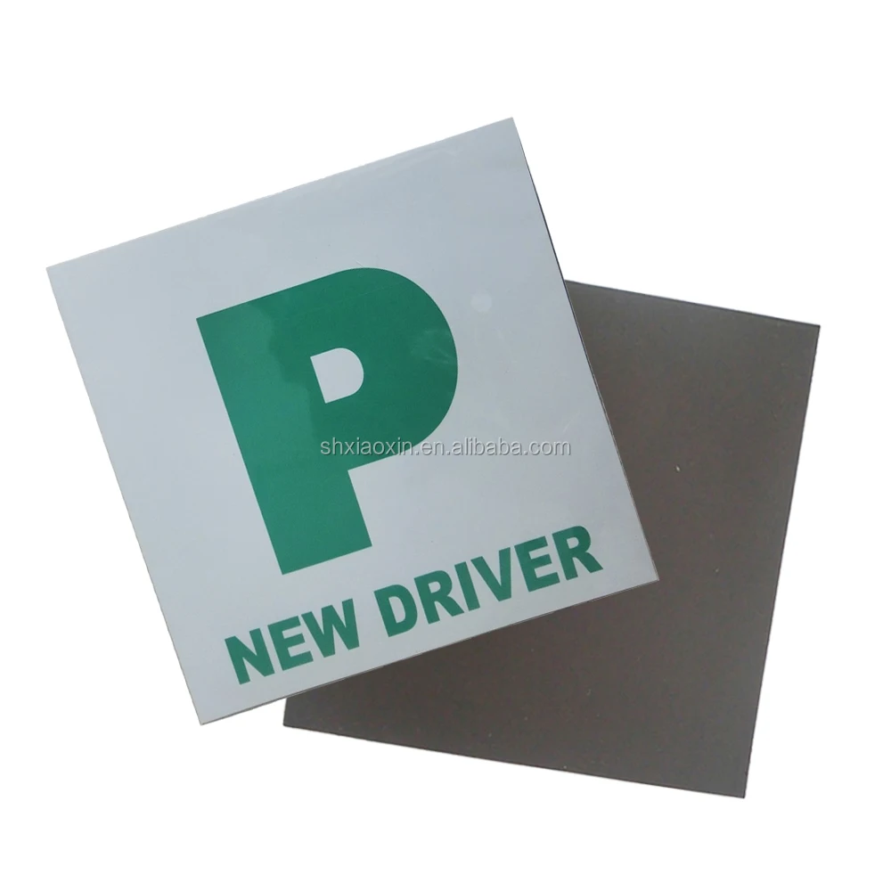 Fully Magnetic New Driver P Plates Car Sticker - Buy Magnetic Car ...
