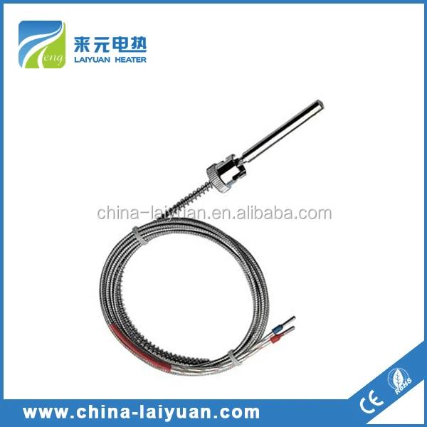 5x60mm Waterproof Ss316 Bearing Temperature Sensor 2 Wire Pt100 Type ...