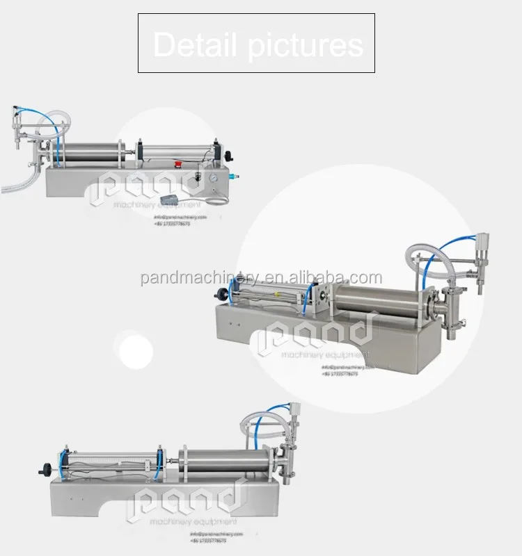 Pneumatic Horizontal Single Head Liquid Filling Machine