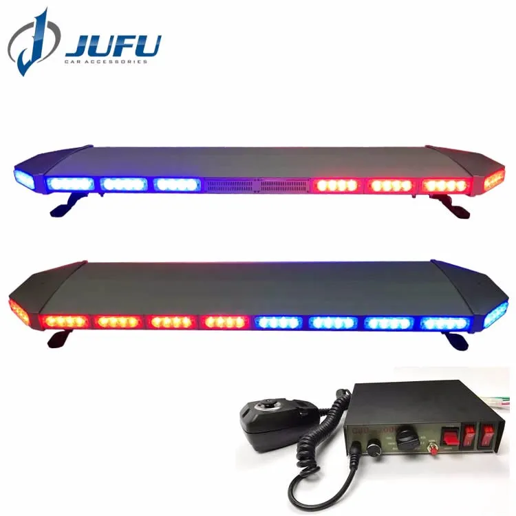 Red Blue Amber 47 Inch Super Slim Vehicle Security Car Truck Roof Light ...