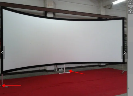 200 Inch Deluxe 180 Degree Curved Projector Screen by OHYES
